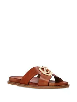 KOTRIS SANDALS Leather Embellished Sandals