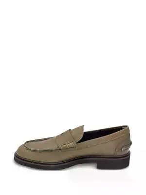 TOD'S Leather Loafers - Green