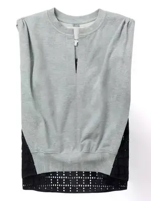 3.1 Phillip Lim Eyelet-paneled Top - Grey