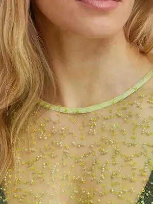 SAMSOE SAMSOE Beaded Long-sleeve Blouse