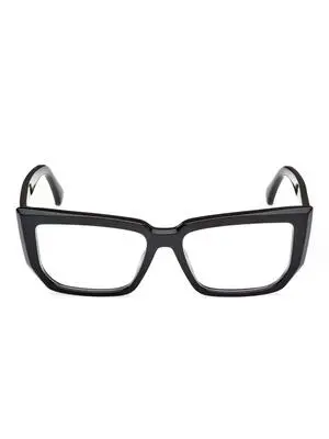Max Mara Logo-lettering Rectangle Frame Glasses