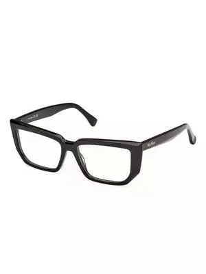 Max Mara Logo-lettering Rectangle Frame Glasses