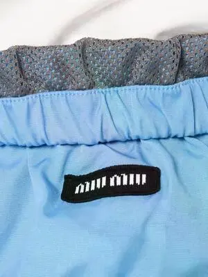 Miu Miu Logo-patch Mini Shorts