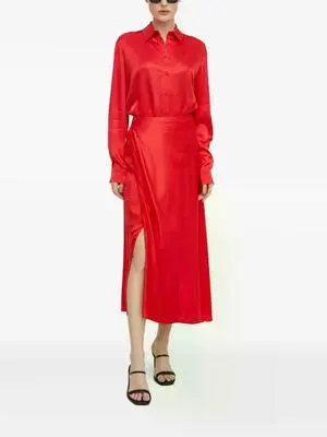 SAMSOE SAMSOE Asymmetrical-hem Skirt