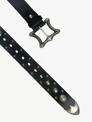 THUG CLUB Studded Leather Belt
