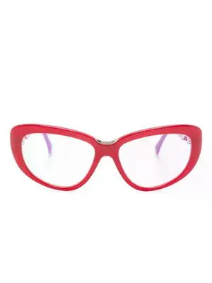 Max Mara Logo-engraved Cat-eye Frame Eyeglasses