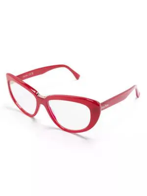 Max Mara Logo-engraved Cat-eye Frame Eyeglasses