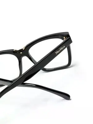 Max Mara Logo-print Rectangle-frame Glasses