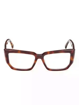 Max Mara Geometric-frame Glasses - Brown