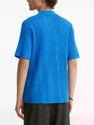 SAMSOE SAMSOE Textured-effect Short-sleeve Shirt
