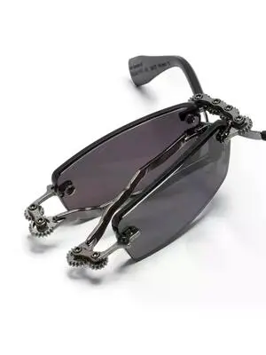 KUBORAUM H41 Rectangle-frame Sunglasses - Grey