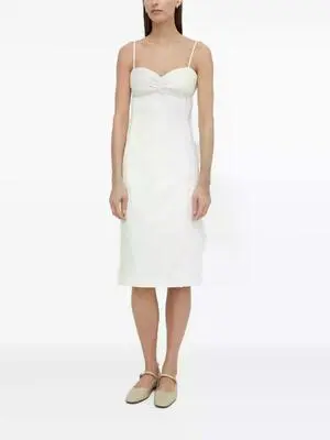 SAMSOE SAMSOE Ruched-bust Midi Dress