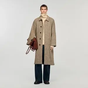 Sandro Oversized Wool Coat