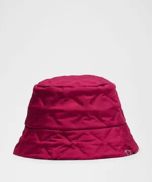 Lululemon Quilted Fleece-lined Bucket Hat - Berry Rumble