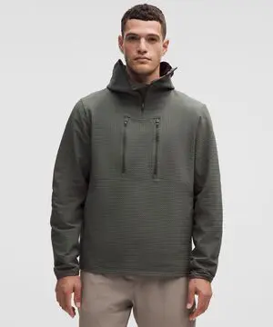 Lululemon Grid Fleece High-neck Pullover Hoodie - Palm Deco