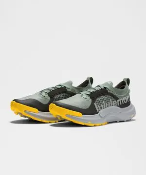 Lululemon Wildfeel Trail Running Shoe - Grey Eucalyptus/silver Drop/golden Sap