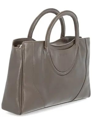Staud Maude Mini Satchel Bag - Brown