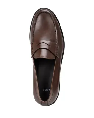 BOSS Tayil Loafer Flats - Dark Brown