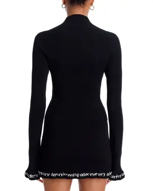 Alexander Wang Ribbed Logo Turtleneck