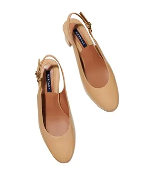 MARGAUX LONNBERG The Cluny Slingback Pumps - Dune Nappa