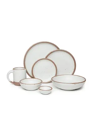 EAST FORK POTTERY 7-piece Dinnerware Set - Eggshell
