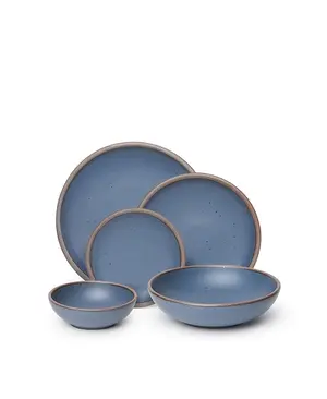 EAST FORK POTTERY Shallow Dinner Set Blue Ridge