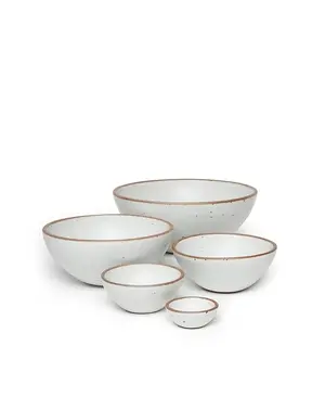 EAST FORK POTTERY East Fork Big Potter's Nesting Set Eggshell