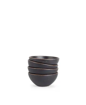 EAST FORK POTTERY Ice Cream Bowl, Set Of 4 - Black Mountain