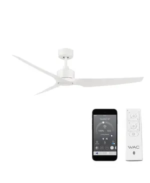 LUXADORA Wac Lighting Smart Fans Stella 60 In Indoor Or Outdoor Smart Home Ceiling Fan - Matte White