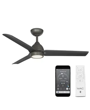 LUXADORA Wac Lighting Smart Fans Mocha 54 In 3000k Led Indoor Or Outdoor Smart Home Ceiling Fan - Oil Rubbed Bronze