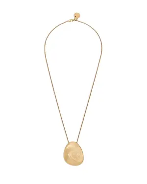 REISS Perdita Sculptural Nugget Pendant Necklace - Gold