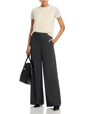 Rag & Bone Irina Pinstripe Wide-leg Pants