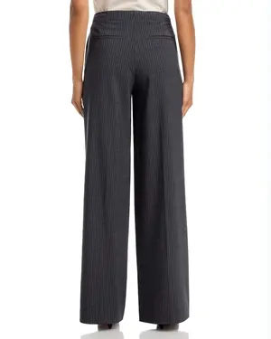 Rag & Bone Irina Pinstripe Wide-leg Pants