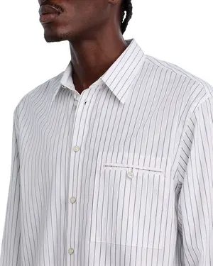Helmut Lang Relaxed Fit Button Front Shirt