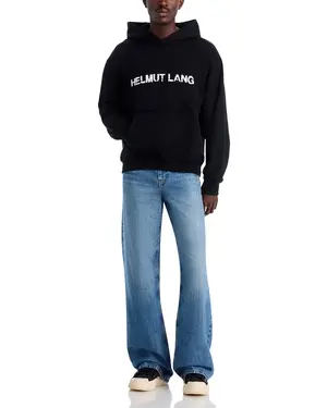 Helmut Lang Stencil Logo Hoodie - Black