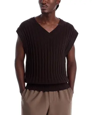 Helmut Lang Ribbed V-neck Sweater Vest