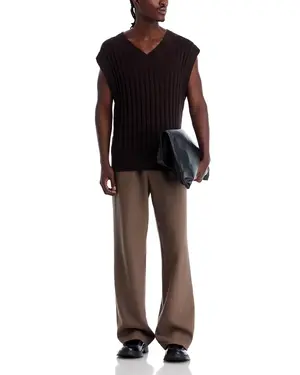 Helmut Lang Ribbed V-neck Sweater Vest
