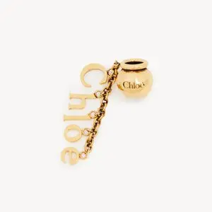 Chloé Sphere Letters Dice Charm - Gold Color