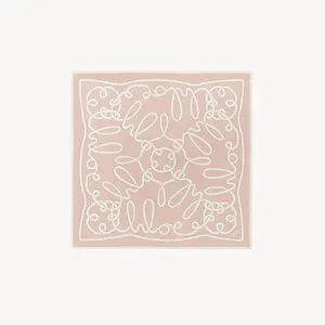 Chloé The Iconic Print Scarf In & Silk Single - Pink - Beige
