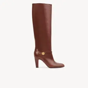 Chloé Eve Heeled Boots - Sooty Brown
