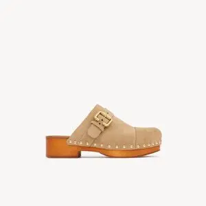 Chloé Jeannette Clogs - Desert Sand