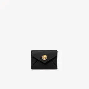 Chloé Envelope Card Holder In Grained Leather Single - Eggshell