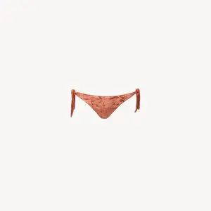 Chloé Knotted Bikini Bottom Wooden Orange