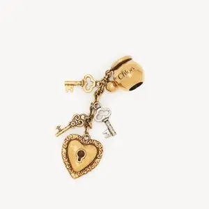 Chloé Sphere Key Dice Charm - Gold Color