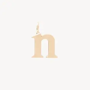 Chloé Alphabet Letter N Charm - Light Gold