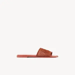 Chloé Soleil Slide Terracotta Red