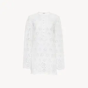 Women's Cutwork Buttondown Blouse