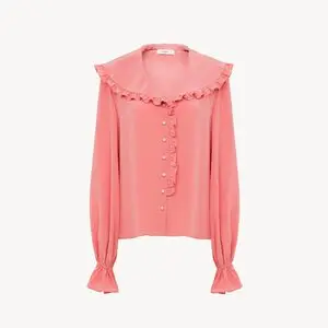 Button-Up Ruffle Blouses