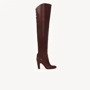 Women's Thigh High Purple Boots