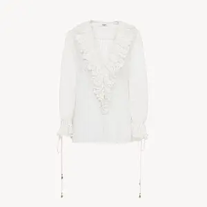 Longline Lace Trim Blouses
